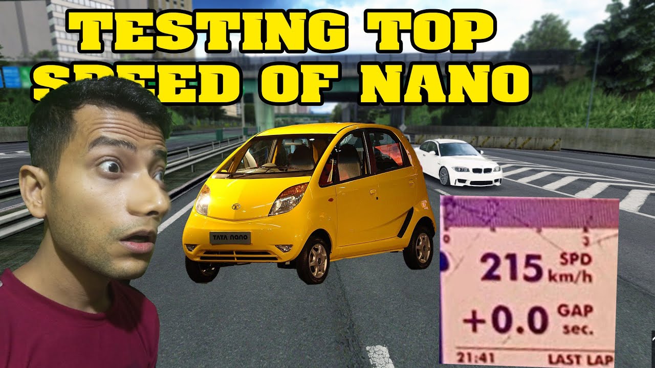 Testing Tata Nano Top Speed in ASSETTO CORSA Sim Racing - YouTube