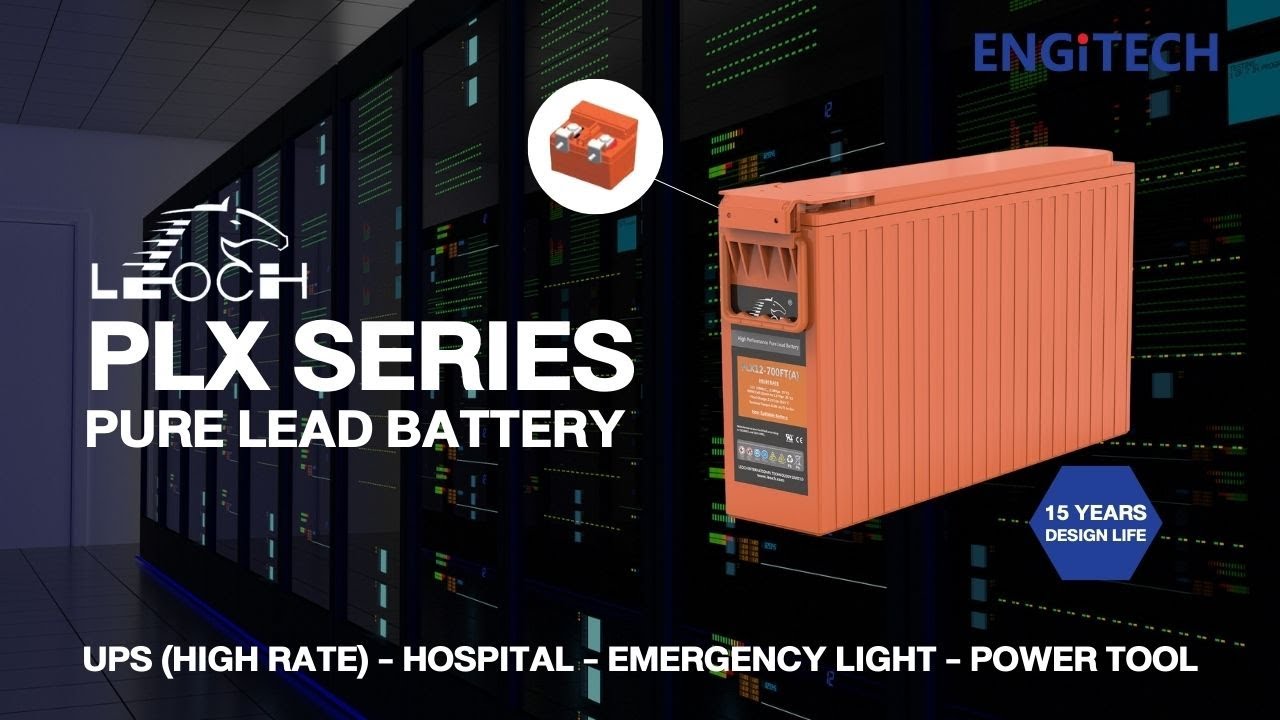 LEOCH PLX SERIES Pure Lead Battery - Engitech Power Protection - YouTube