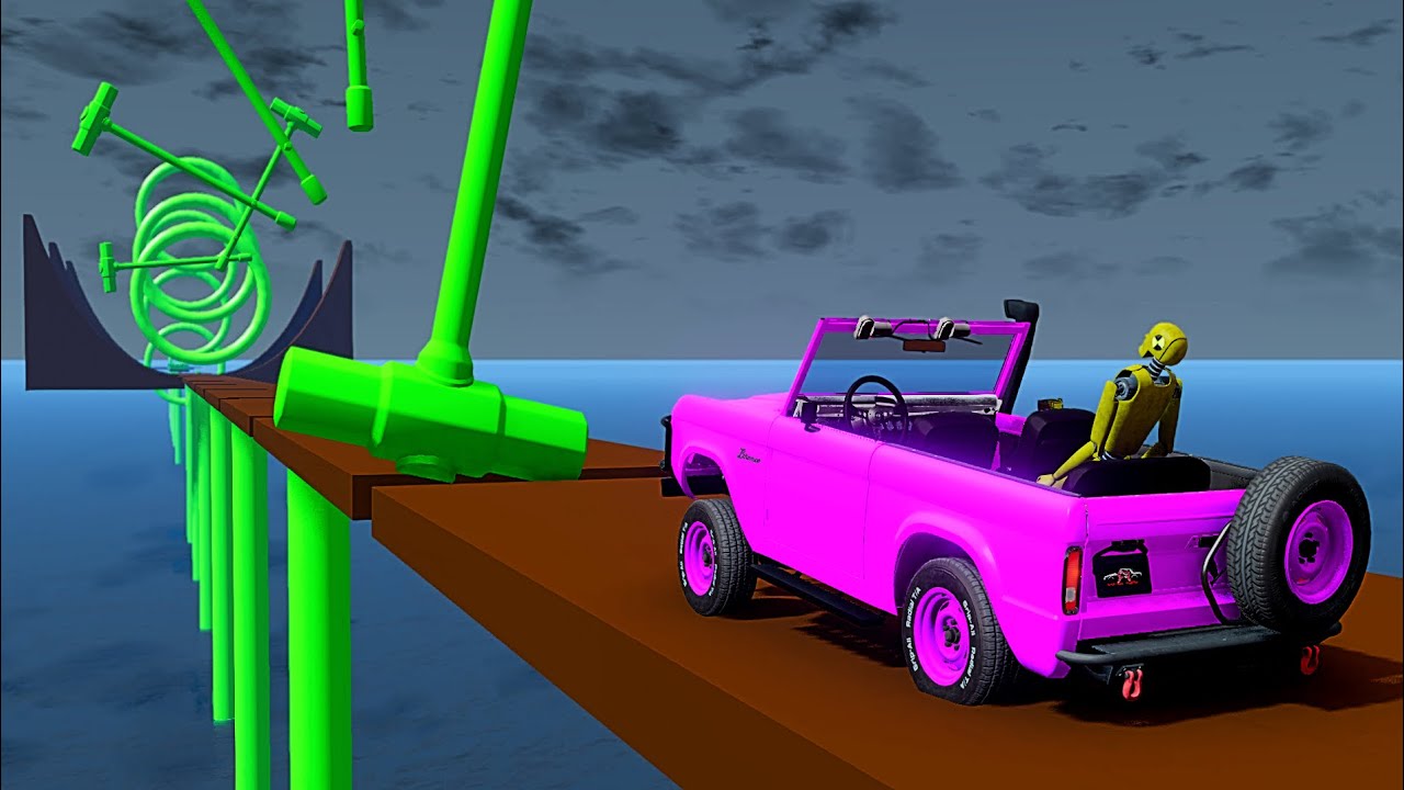 Ultimate Car Wipeout Challenge 3 - BeamNG.drive - YouTube