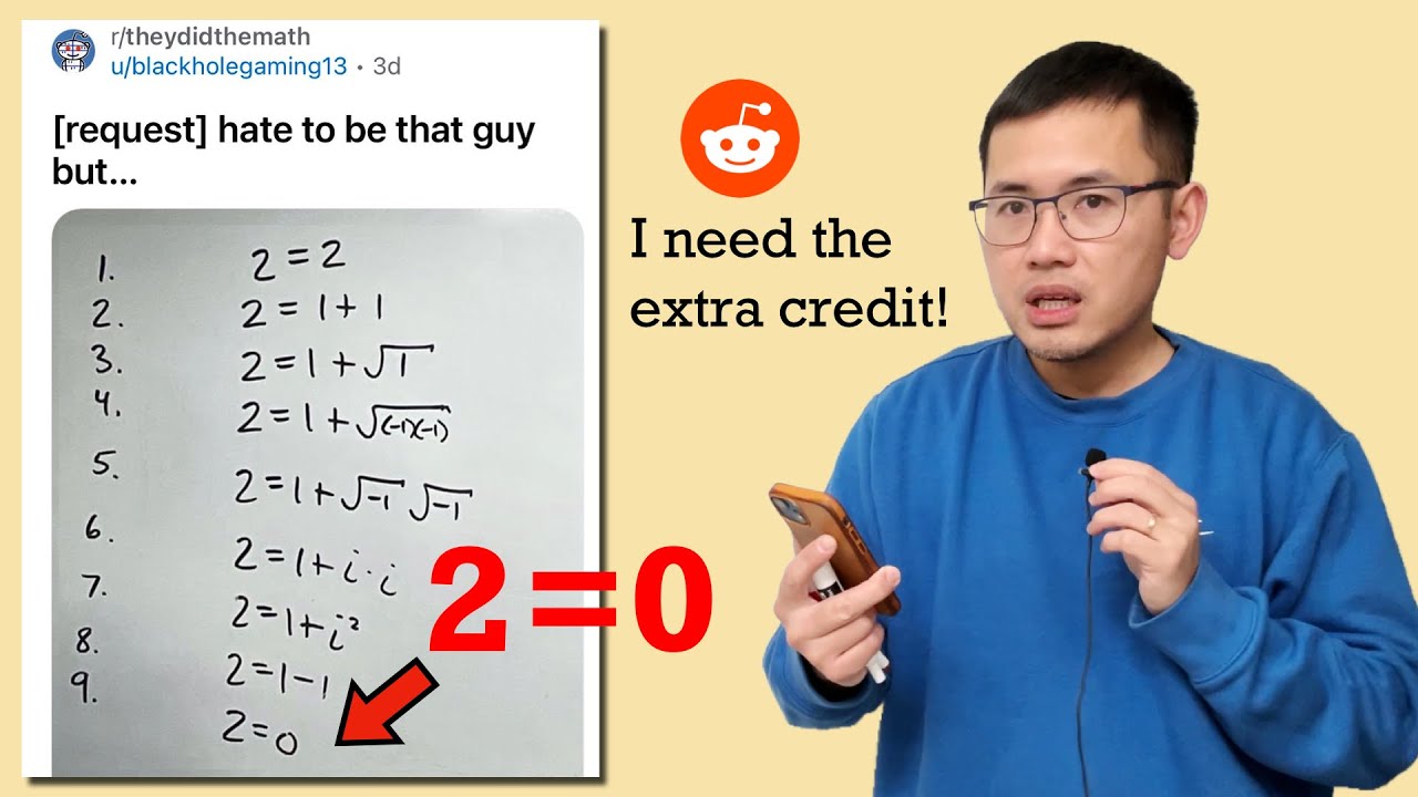 Hate to be that guy but I need the extra credit! Reddit complex numbers ...