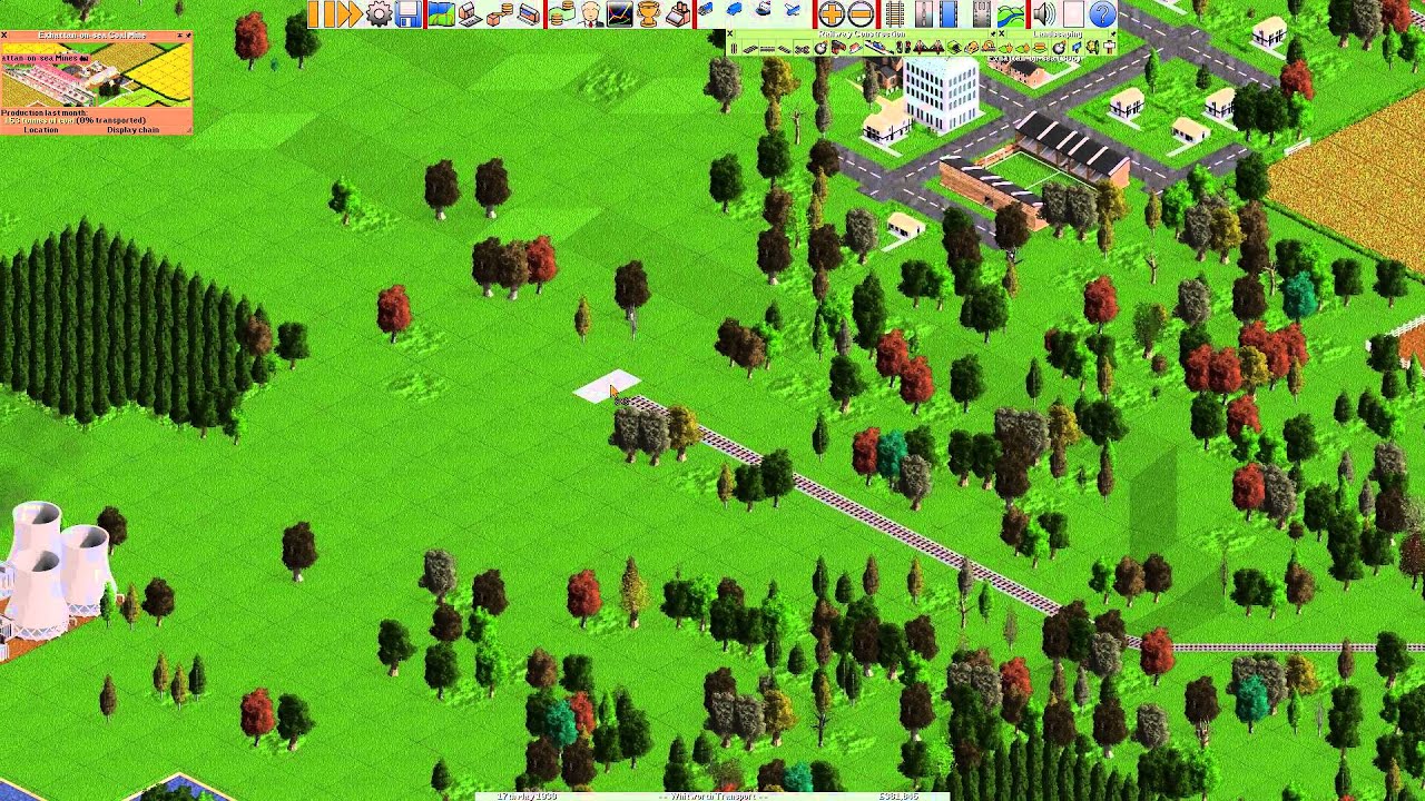 OpenTTD - Building Train Lines - YouTube