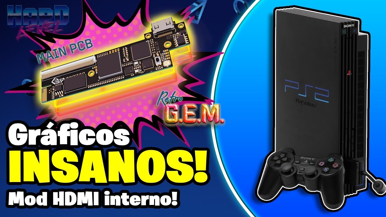 Retro Gem no PS2! Mod HDMI para Playstation 2! Gráficos insanos como ...