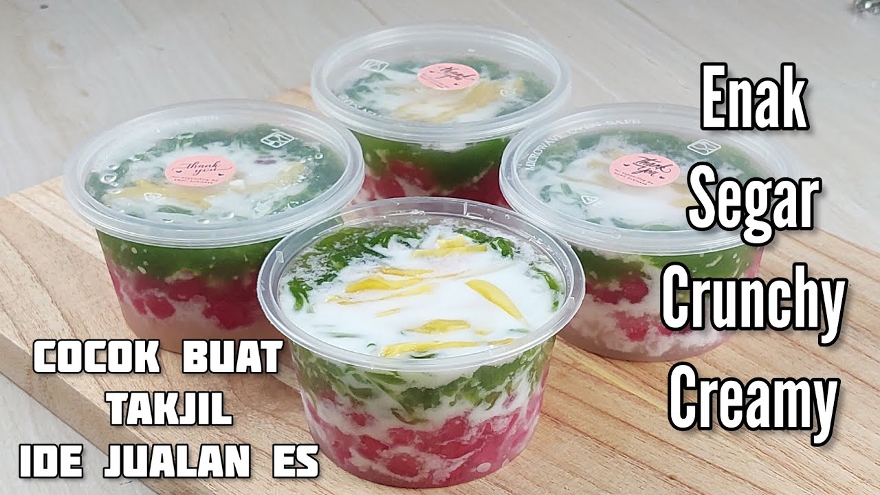 Resep Es Merah Delima Crunchy Enak Seger Banget Dan Creamy - YouTube