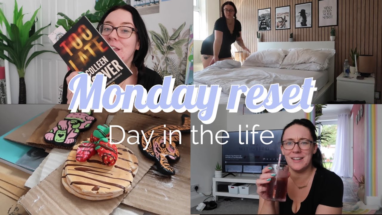 Monday Reset Routine: a very normal day in the life - cleaning, working ...