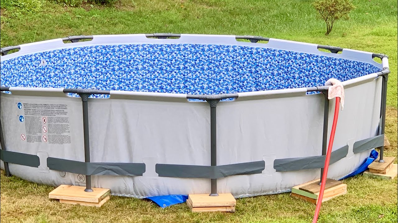Assembling The Best Way Steel Pro Max Pool 12ft by 12ft by 31ins - YouTube