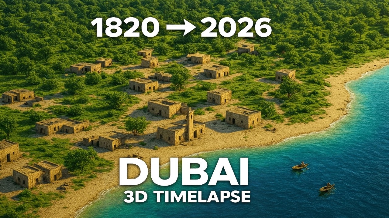 Dubai Evolution (1820 – 2026) | 3D Timelapse of Dubai’s Insane Burj ...