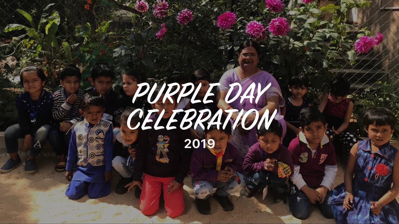 Purple Day Celebration || Kids Zone A Play School || Purple Day 2019 ...