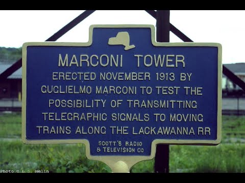 Marconi Tower marker commemoration, Binghamton NY 1998 - YouTube