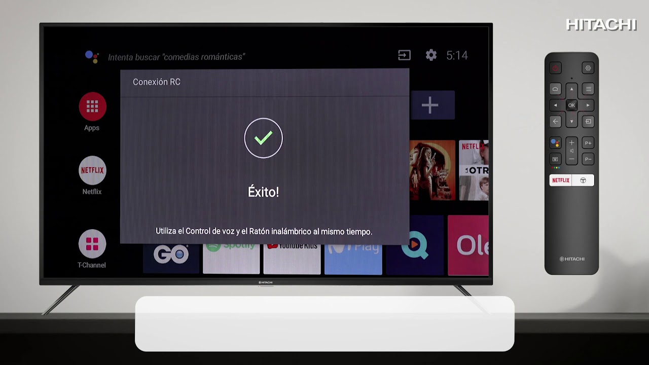 Cómo configurar el control remoto en mi Android TV Hitachi - YouTube