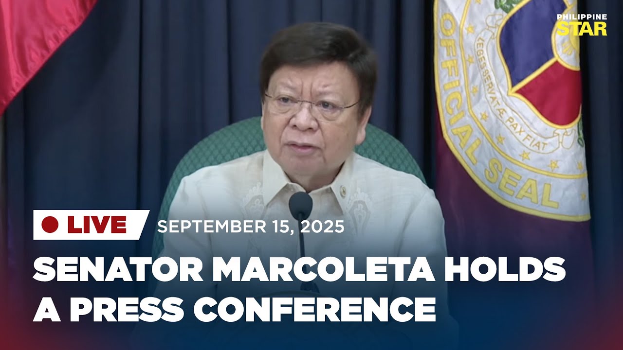 LIVESTREAM: Senator Rodante Marcoleta holds a press conference ...