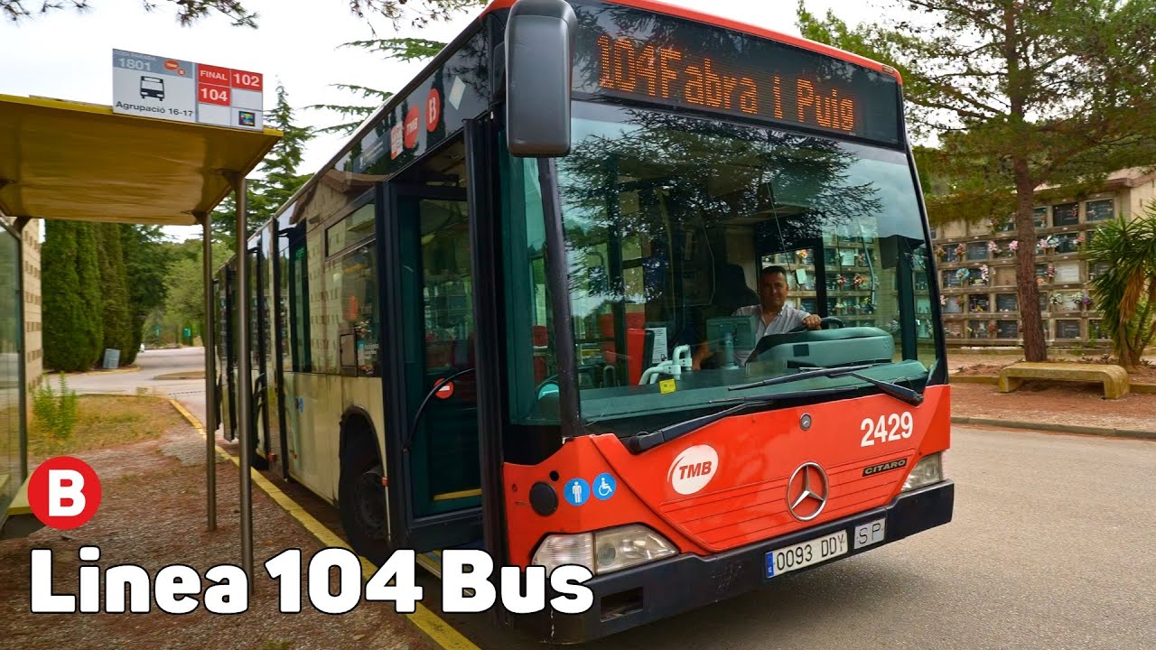 Línea 104 Bus - Barcelona, España - Viaje completo - YouTube