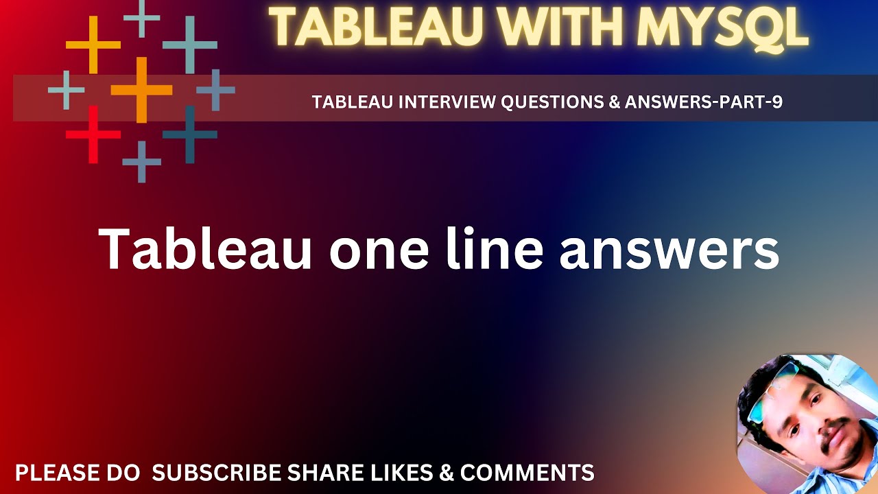 Tableau one line Answer and question- TELUGU - YouTube