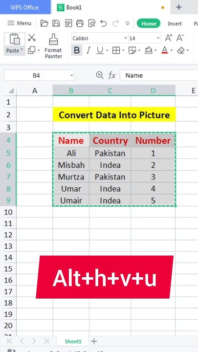 Convert excel data into pictures in MS Excel #msofficeexcel #excel #microsoftoffice - YouTube