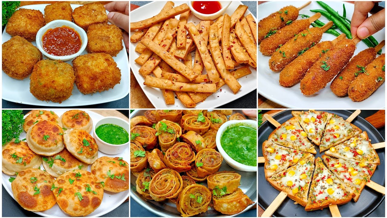 6 Easy Tiffin Snacks Recipe | New Recipe | Simple Tiffin Recipe | Easy ...