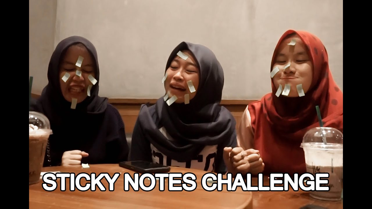 MAIN STICKY NOTES FACE CHALLENGE | BIKIN HEBOH MAXX COFFE - YouTube