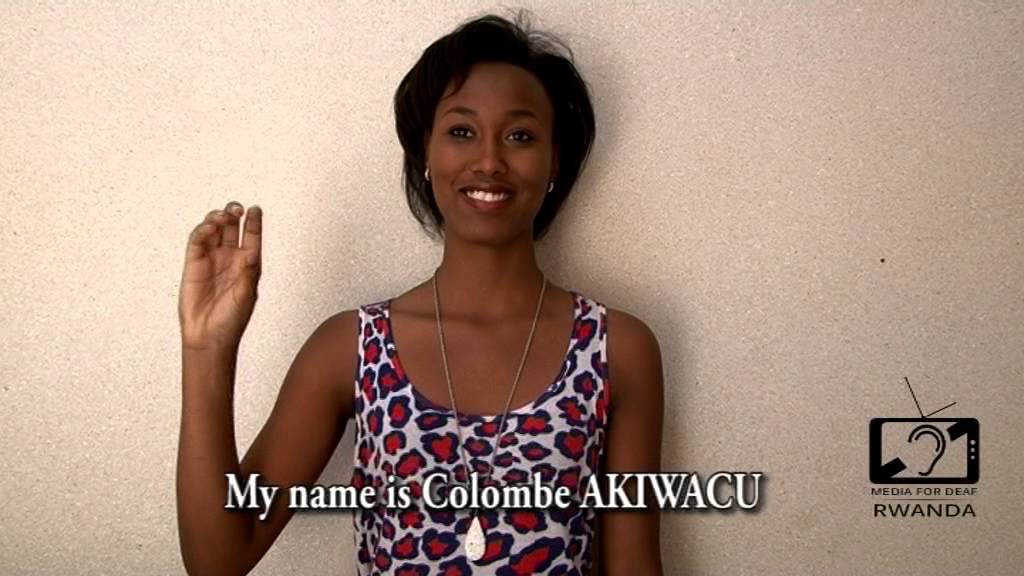 Colombe Akiwacu Miss Rwanda 2014 (#SUN Sign your Name) - YouTube