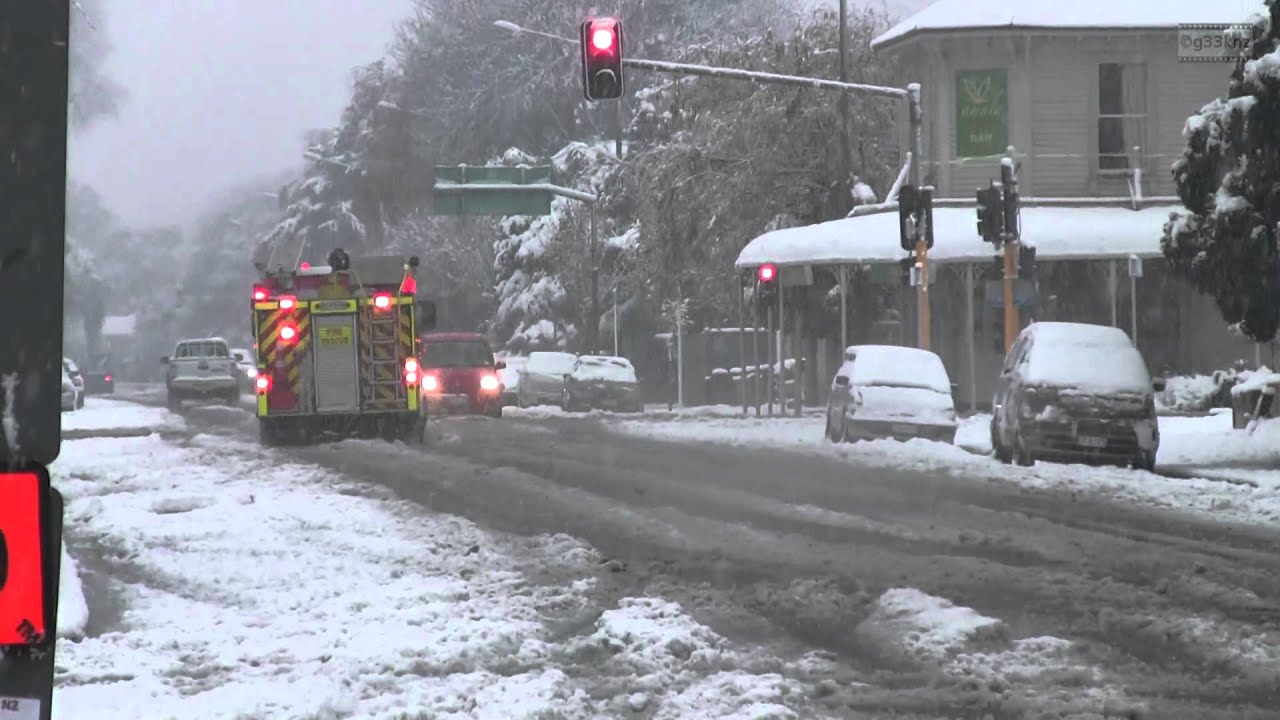 Christchurch New Zealand Snowfall