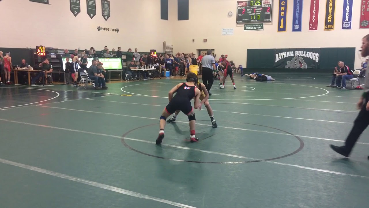 Eli Richards 2016-17 season 120 Batavia tournament. - YouTube