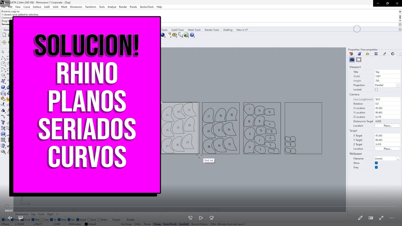 SOLUCION: PLANOS SERIADOS CURVOS RHINO - YouTube