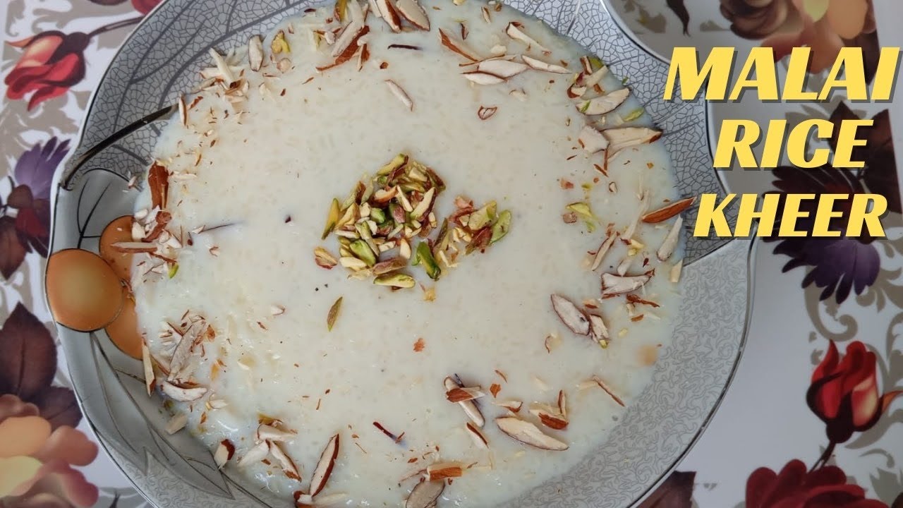 Malai Rice Kheer Recipe | Dessert recipe| iftar Recipe By Mahwishabid ...