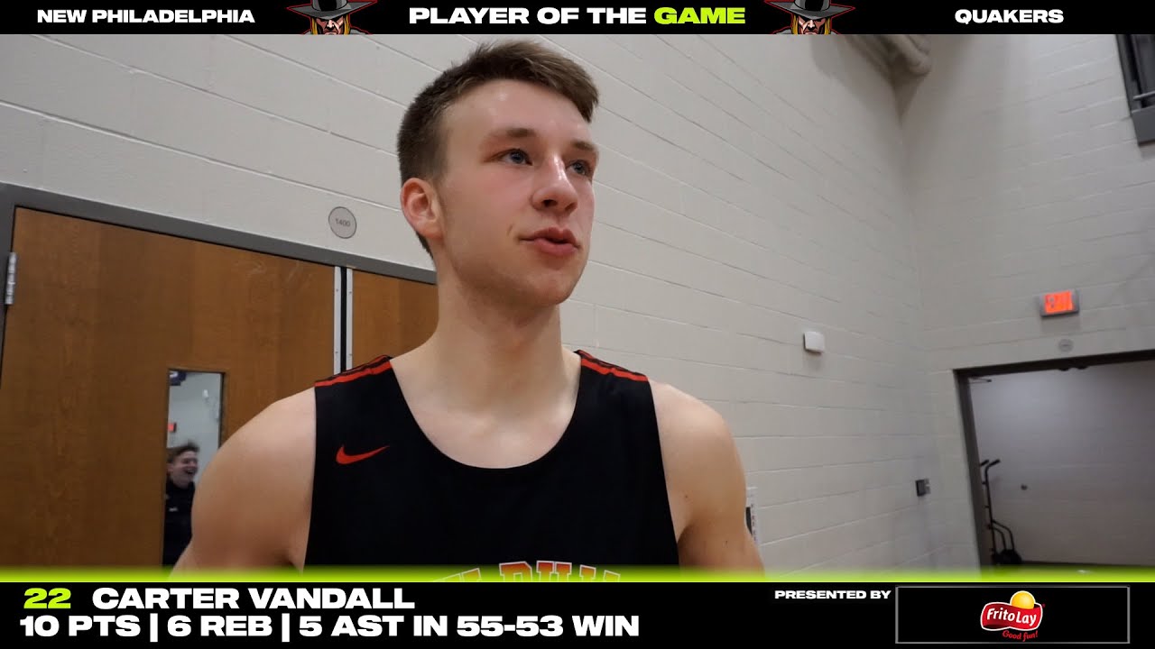 MVP - New Philadelphia's Carter Vandall vs Lexington - YouTube