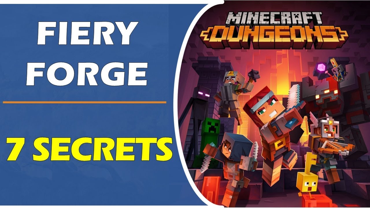 Fiery Forge All Secrets Locations Minecraft Dungeons - YouTube