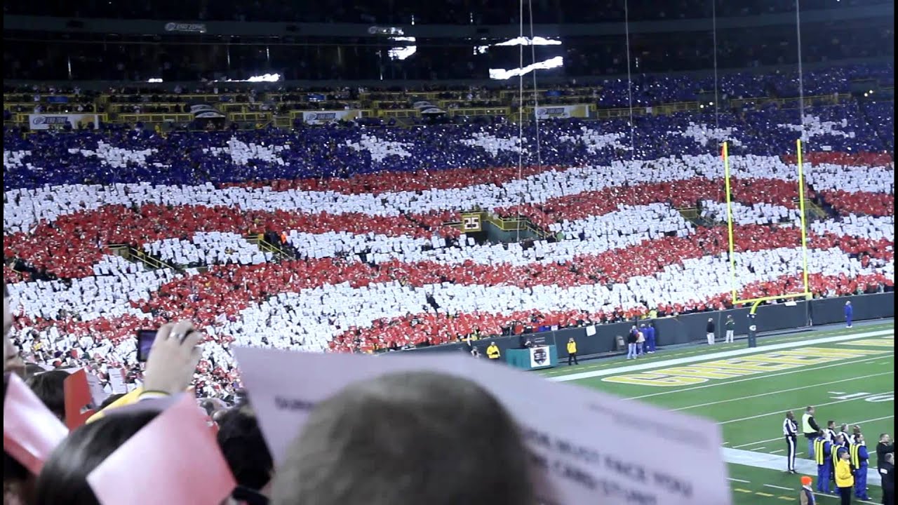 Monday Night Football - Veterans Honor - Card Stunt - Nov 14, 2011 ...