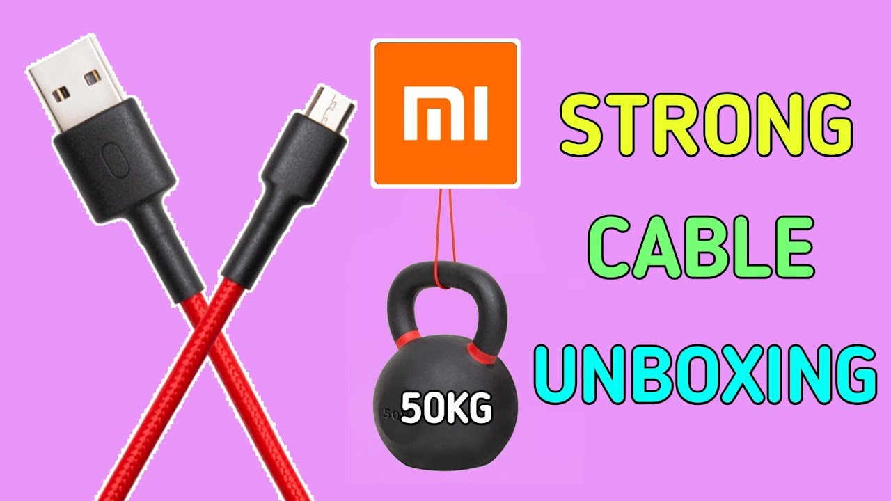 Mi micro USB breaded cable unboxing by Guys For You 🔥🔥🔥 - YouTube