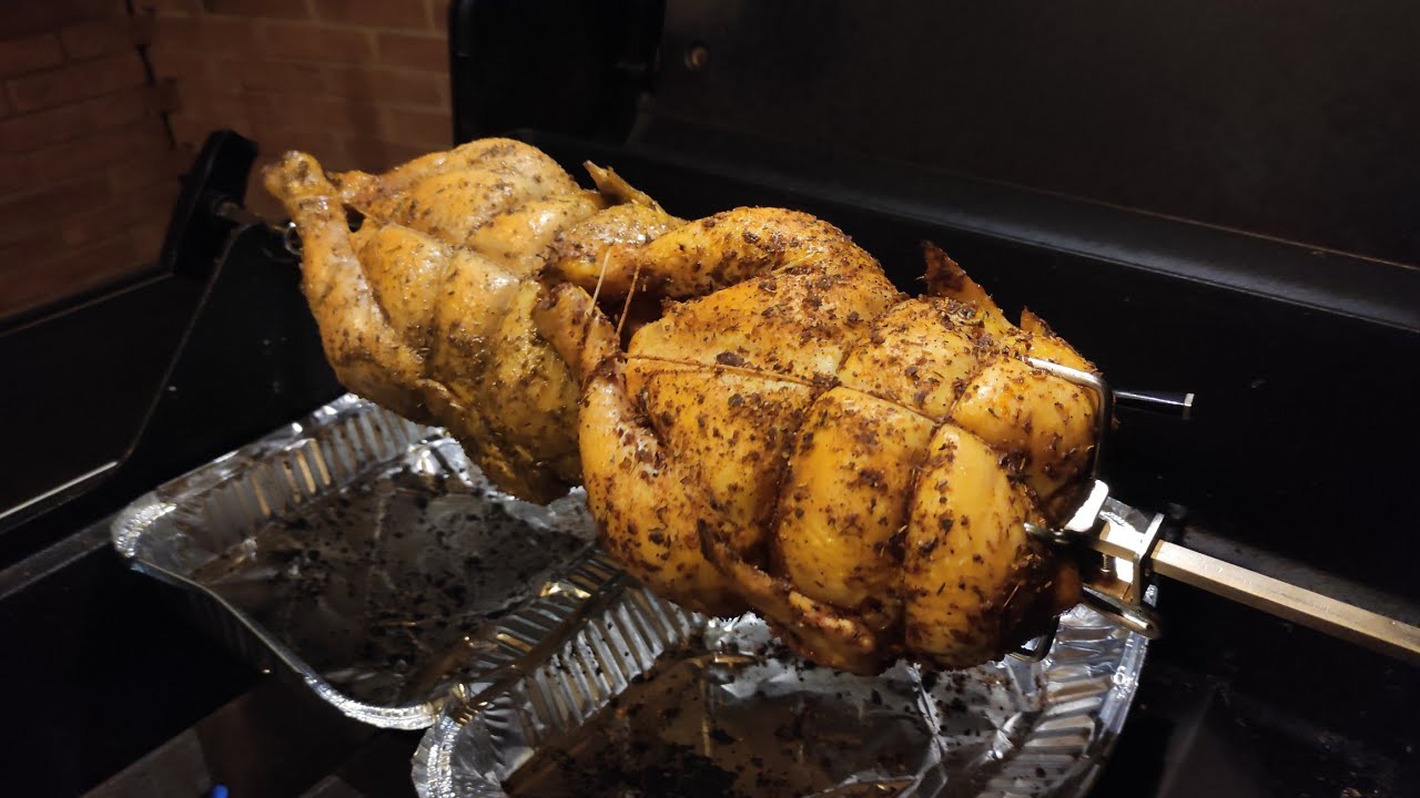 POLLO ALLO SPIEDO MORBIDISSIMO!!! MARINATO NELLA BIRRA E CONDITO ALLA ...