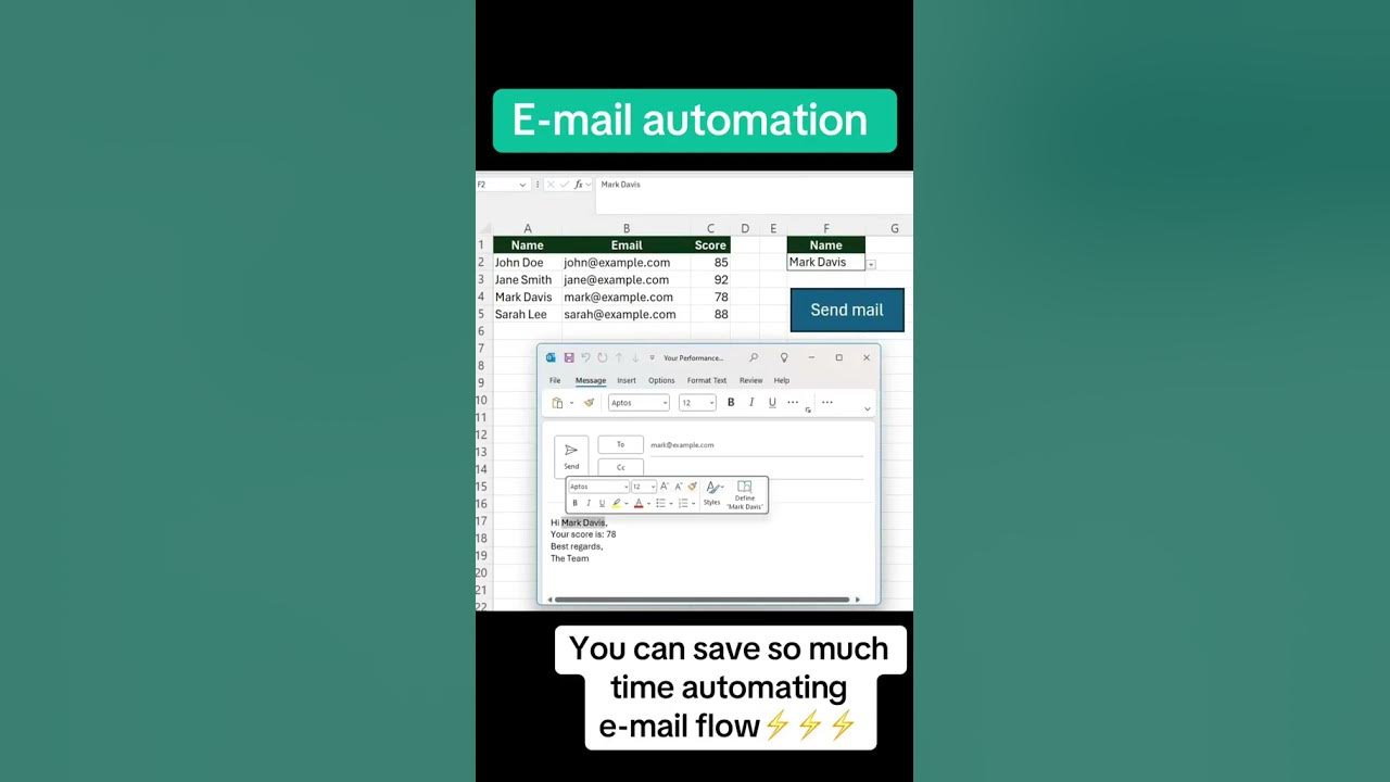 Automate Emails in One Click with Excel VBA! 🔥 Save Time with This Outlook Hack! - YouTube