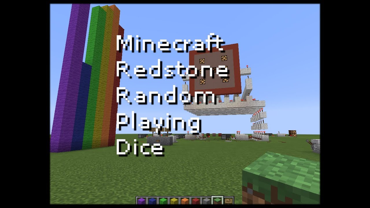 Minecraft Redstone Random Playing Dice - YouTube