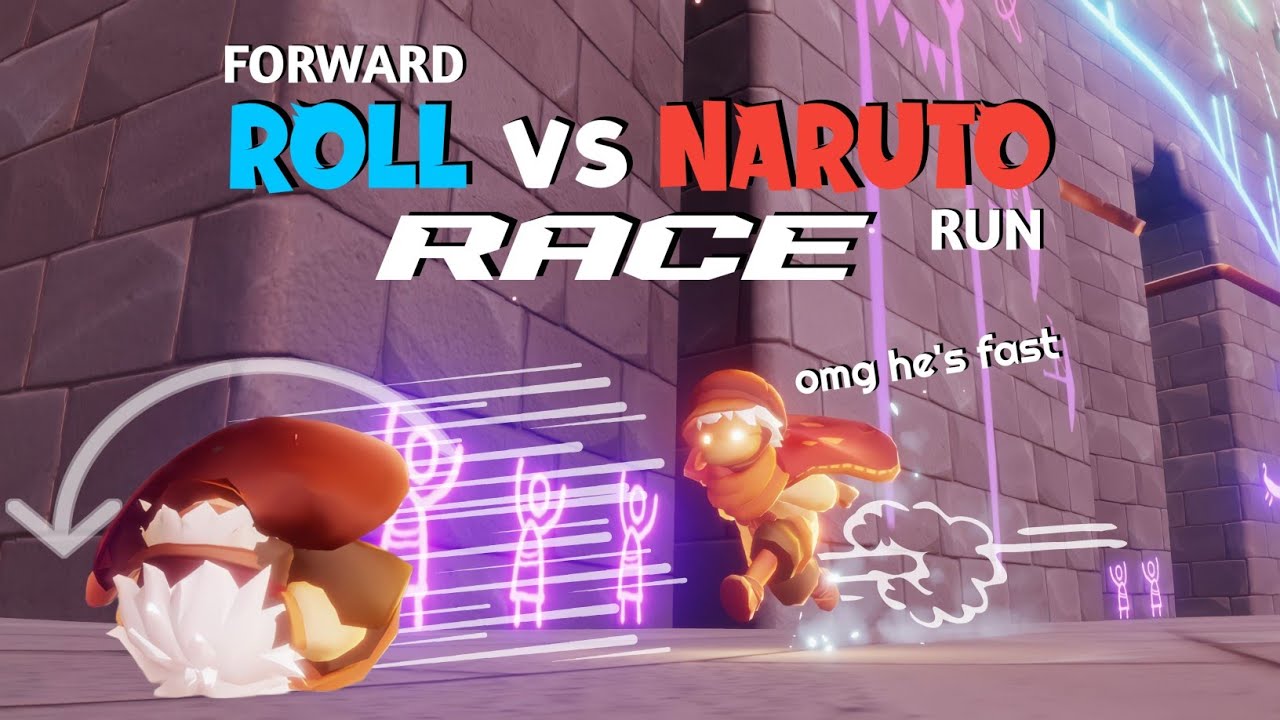 Forward Roll is Faster Than Chibi 😱 | Forward Roll Vs Naruto Run | Sky ...
