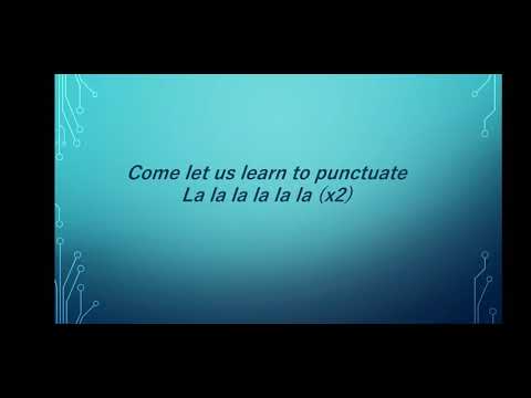 Punctuation song for children by Lakshmi Iyer - YouTube