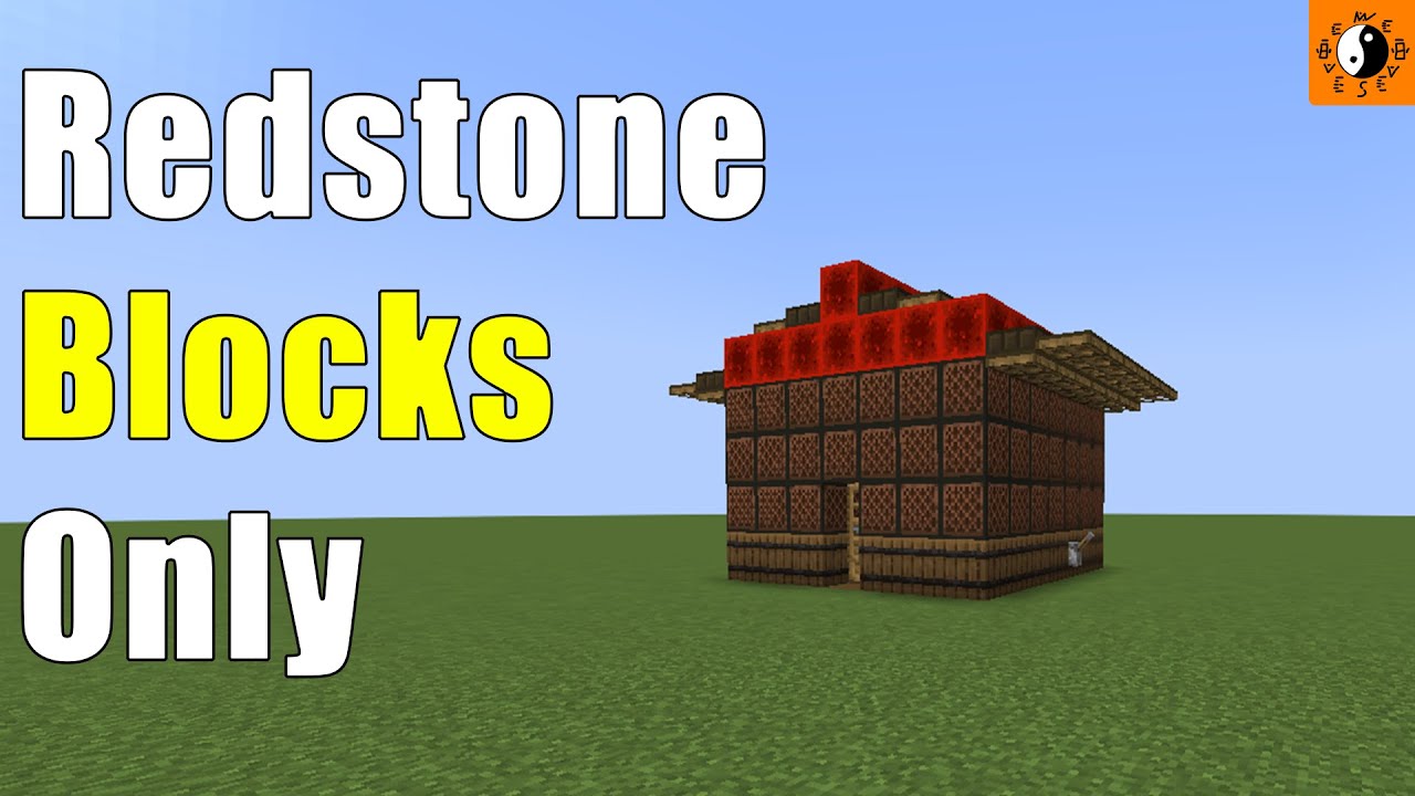 "Build a House With Only Redstone Blocks” Challenge - YouTube