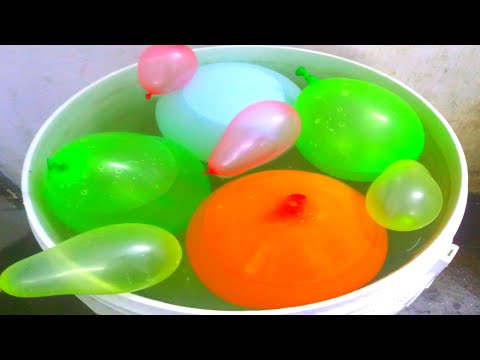 water popping balloon | popping colourful balloons | pop water ...