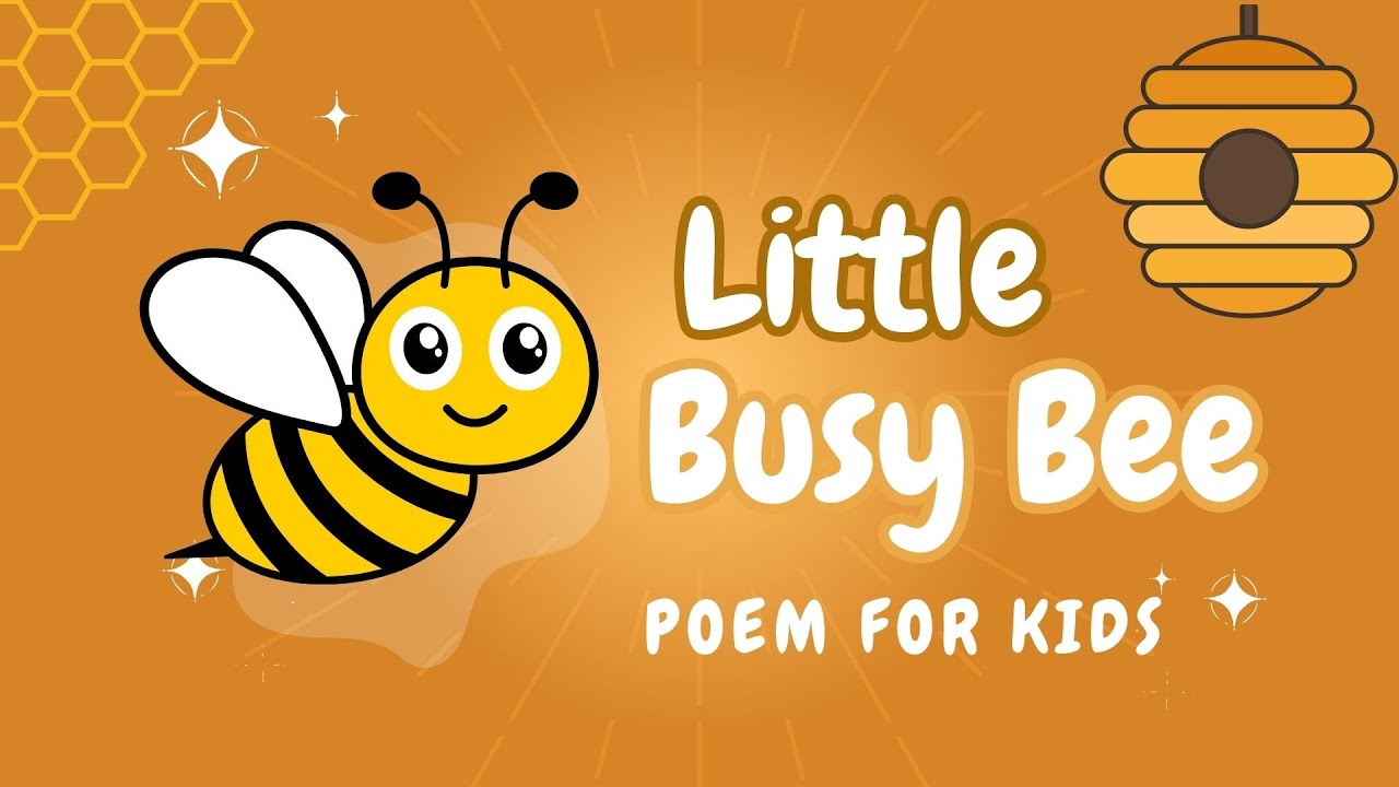 The Busy Little Bee's Buzzing Adventure | Kids Poem | Nursery Rhymes ...