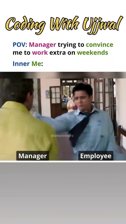 Manager 😂#code #foryou #meme #developer #programmer #coding #job #jobs #funny - YouTube