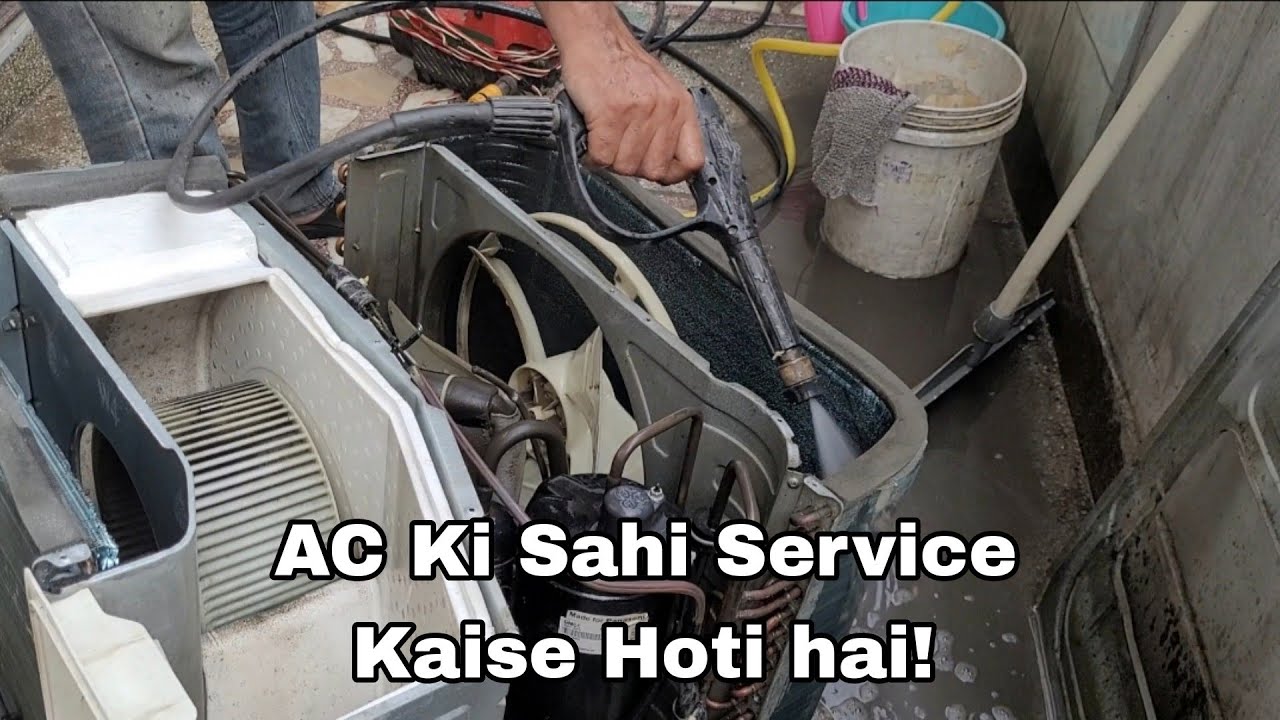 AC ki Service kaise hoti hai | How to service AC at home - YouTube