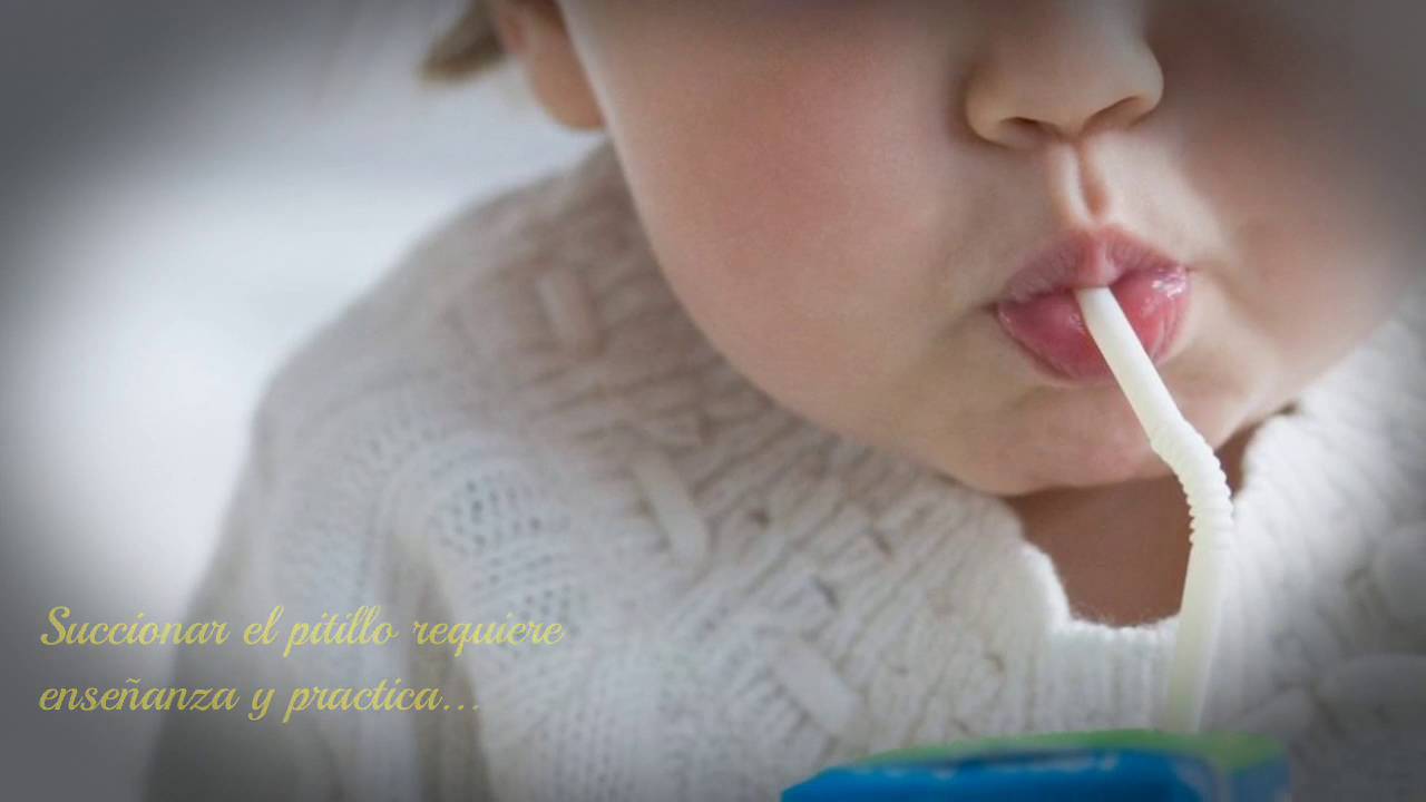 La succion con pitillo. ¿Porque no usar el vaso con pico? - YouTube