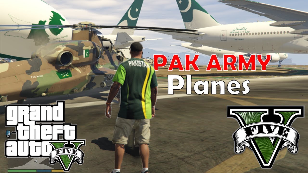 GTA 5 Pakistan Mods | PIA and PAK Army Planes in GTA V | GTA 5 Mods ...
