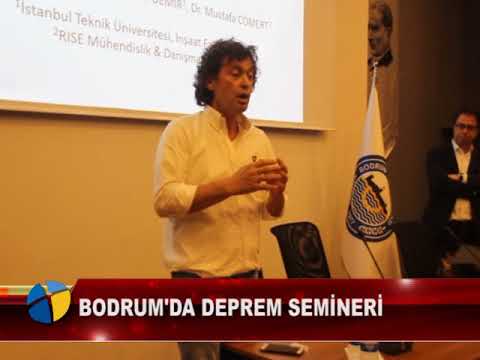 BODRUM'DA DEPREM SEMİNERİ