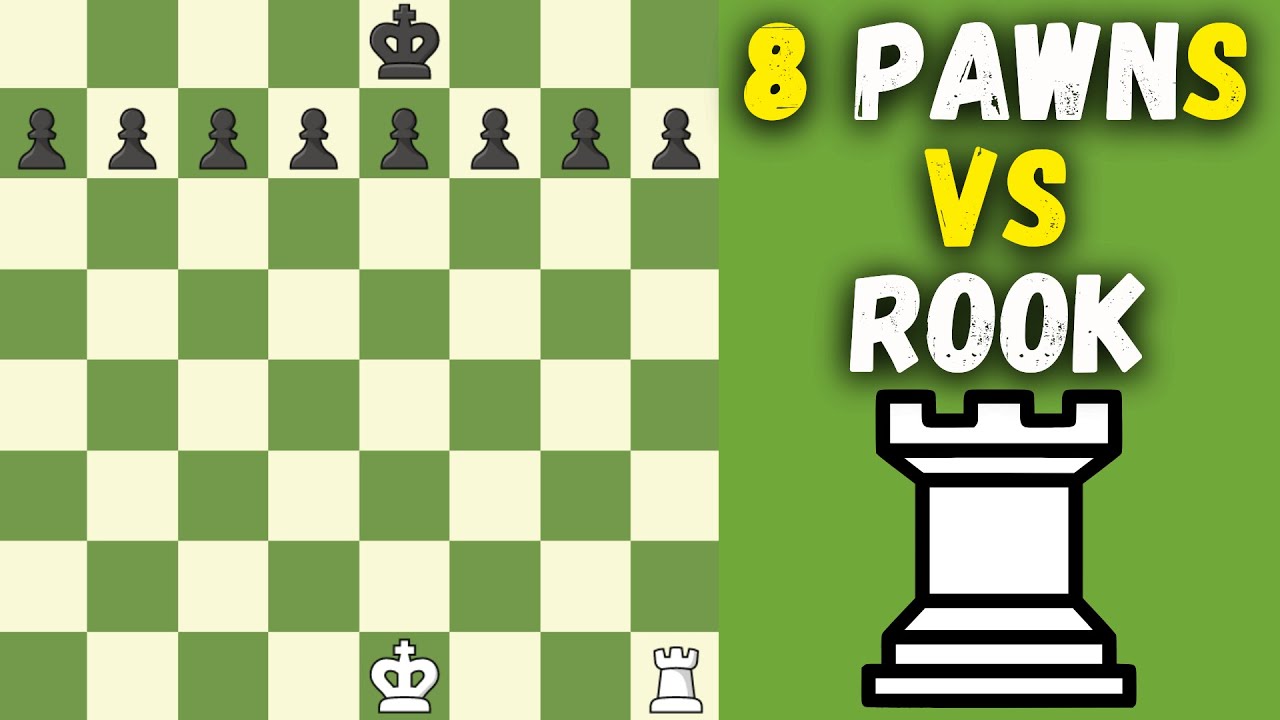 8 Pawns VS Rook | Chess battle - YouTube