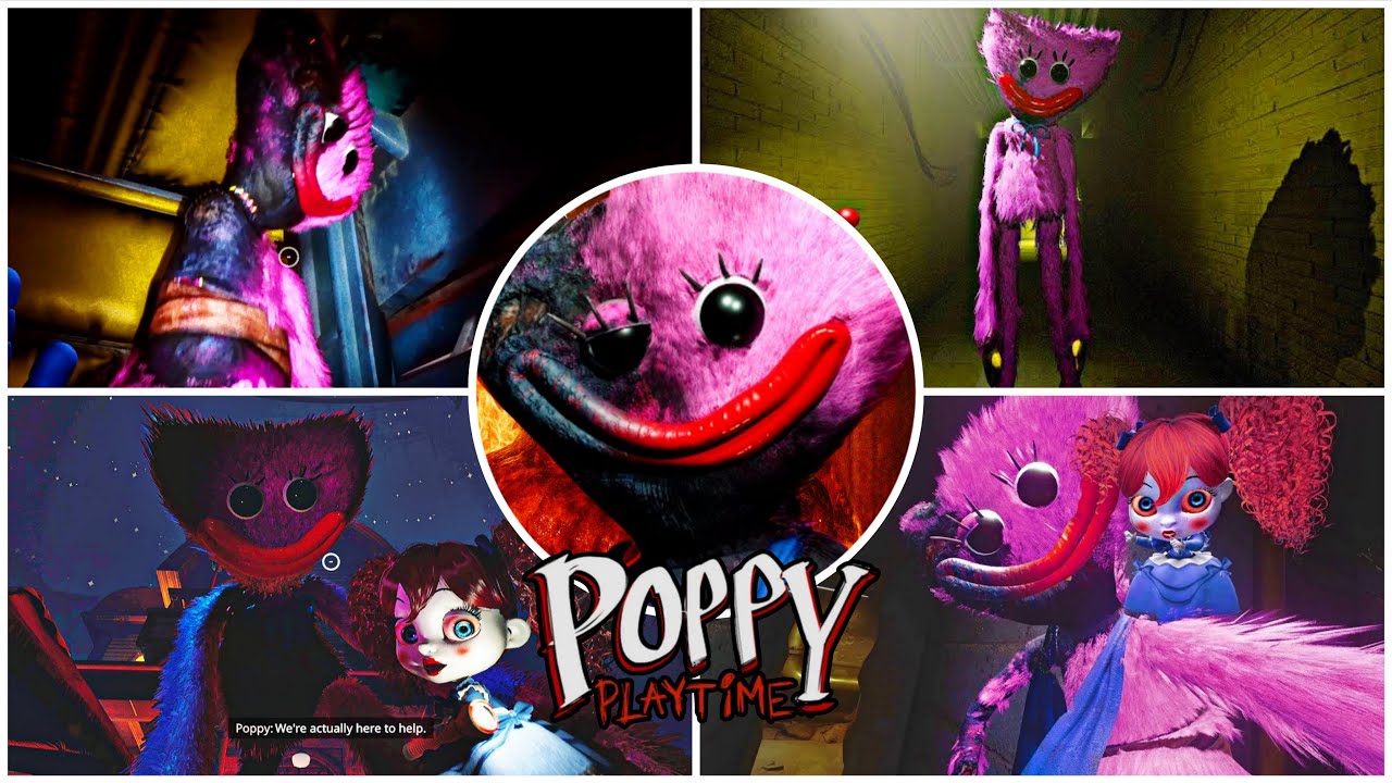 ALL Kissy Missy SCENES in Poppy Playtime Chapter 1 2 3 4 5 – SECRET ...