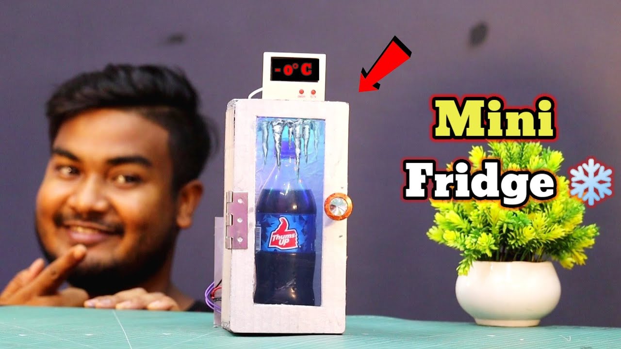 Super Mini Fridge At Home | 100% Working | কার্ডবোর্ড দিয়ে বানিয়ে ...