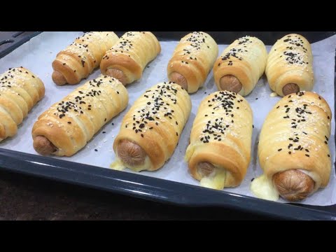 Sausage Bread recepe, easy way to make Sausage bread. Resep Roti sisis ...