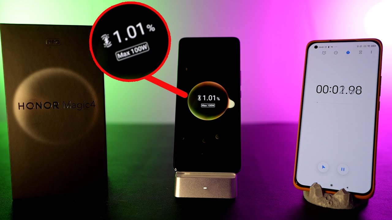O MAIS RÁPIDO - 100W Carregamento Wireless, Honor Magic 4 pro - YouTube