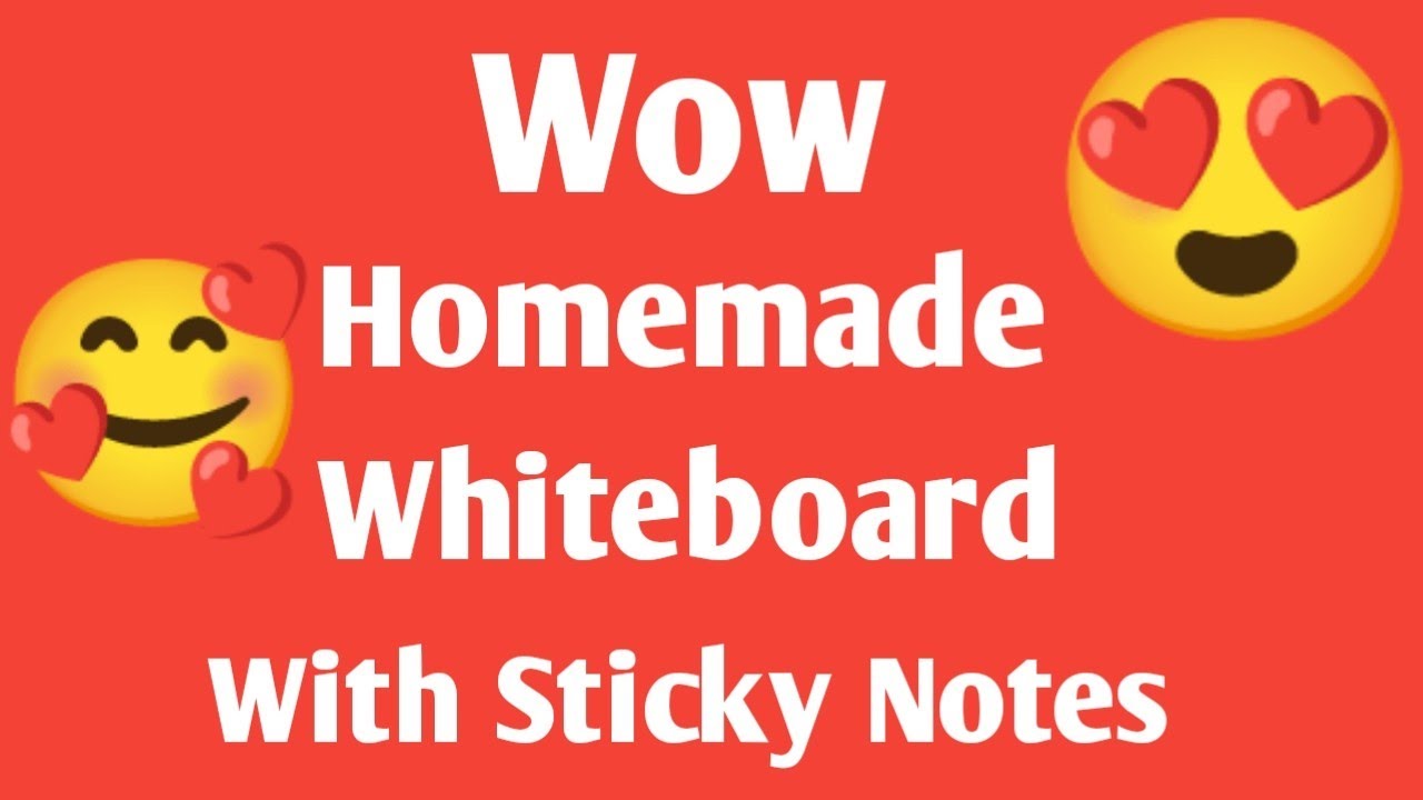 DIY Whiteboard - Sticky Note😍 / How to make whiteboard / DIY Sticky ...