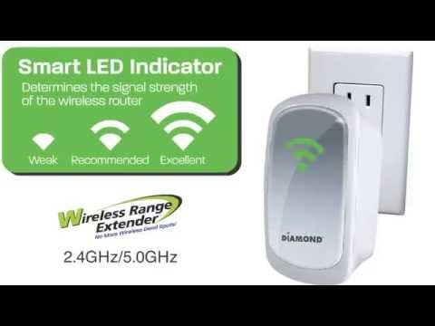 Diamond Dual Band 2.4Ghz/5.0Ghz Wireless 802.11n Range Extender ...