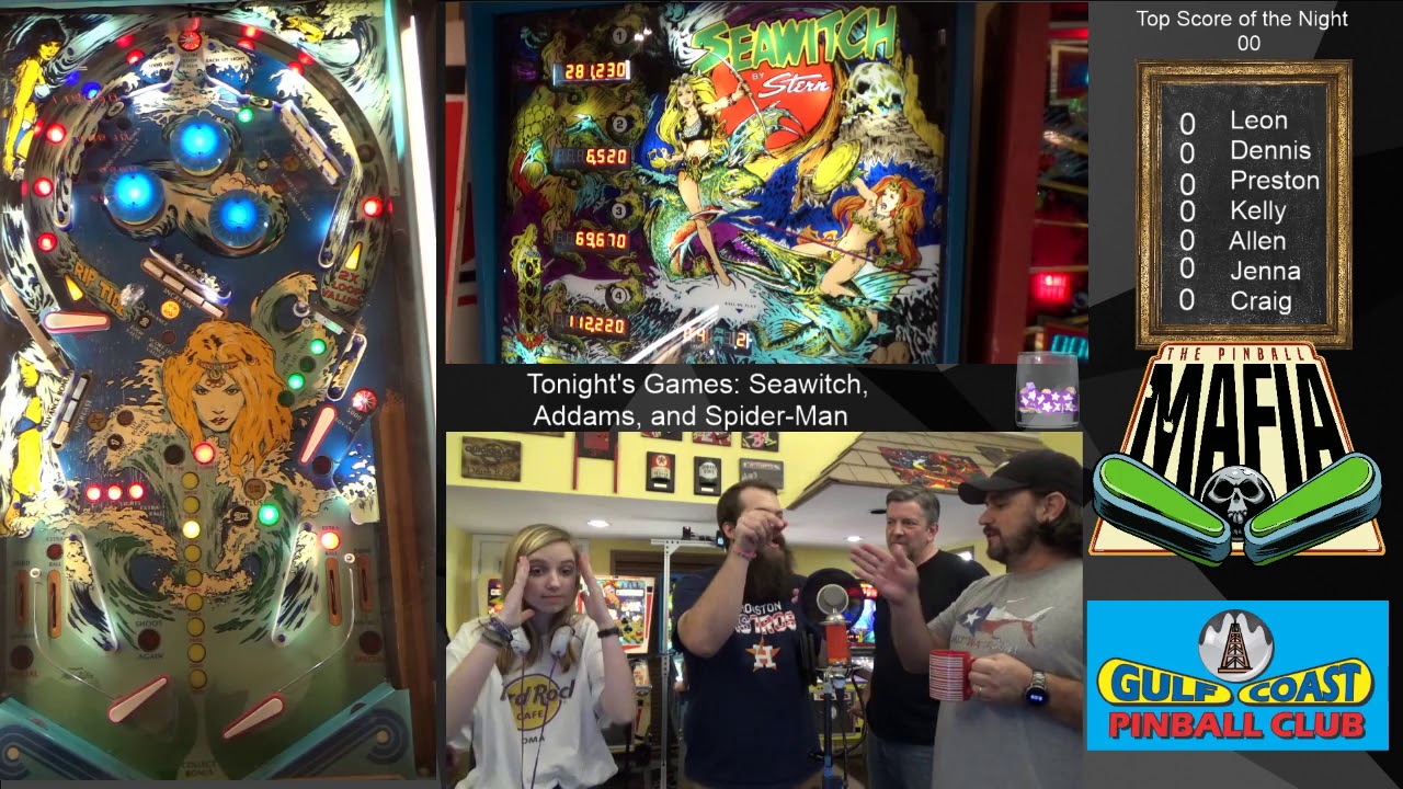 The Pinball Mafia plays Seawitch, Addams, and Spider-Man - YouTube