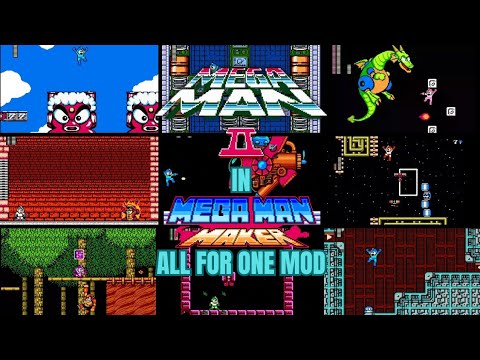 Mega Man Maker All For One Mod - ALL of Mega Man 2 in One Level! - YouTube